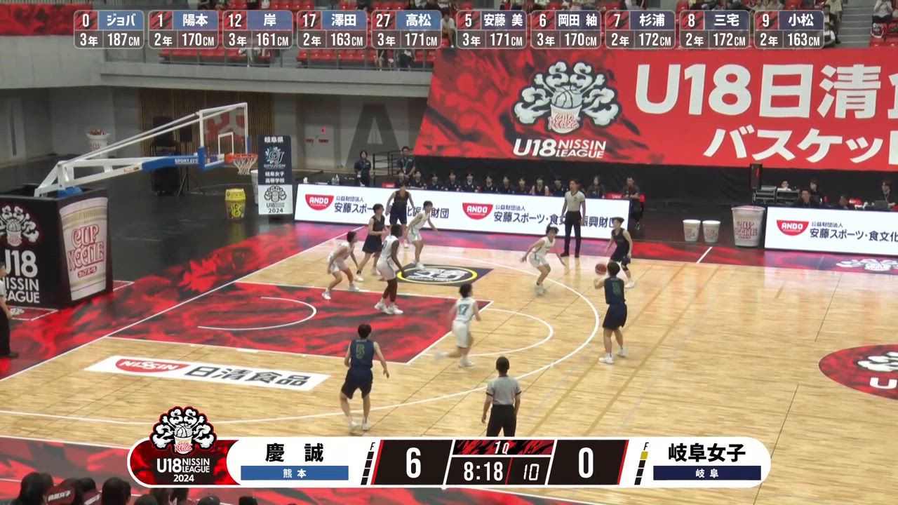【動画】慶誠vs岐阜女子｜2024.10.6｜Highlight | U18日清食品トップリーグ2024(女子)｜飯塚市総合体育館 - スポーツナビ「U18日清食品リーグ」