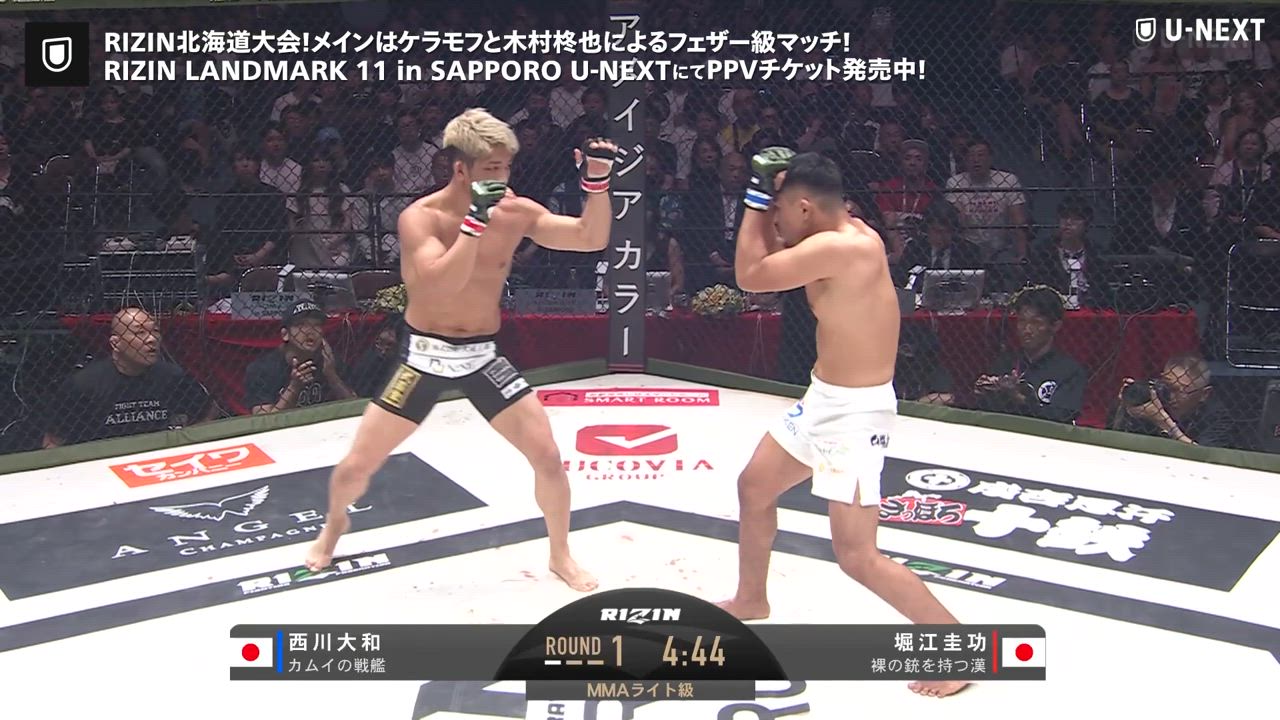 【動画】【RIZIN】堀江圭功が西川大和に強烈なグラウンド肘の猛攻！レフェリー止めに入り、衝撃TKO勝利｜6.14 RIZIN LANDMARK 11 in SAPPORO - スポーツナビ ...