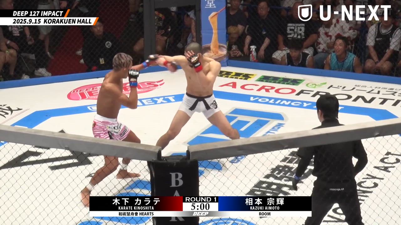 【動画】【RIZIN.48】サトシが1R僅か21 秒でグスタボをTKO！ライト級王座防衛！ - スポーツナビ「株式会社U-NEXT_格闘技」