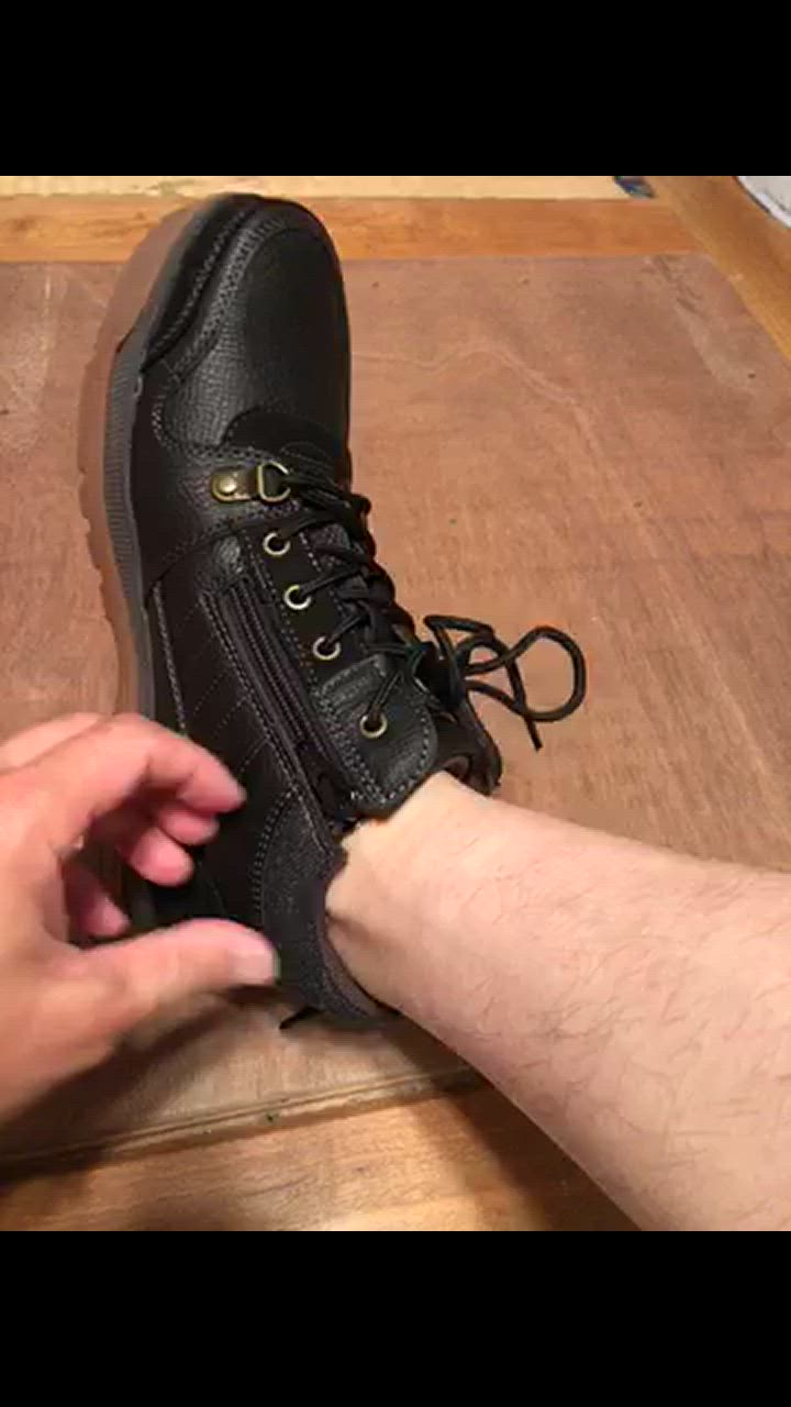 EDWIN エドウィン スニーカー ハイカット メンズ 防水 カジュアル アウトドア 耐滑 スニーカーブーツ PUレザー 幅広 3e ファスナー付き edm6560｜正規販売店 爆買 ...