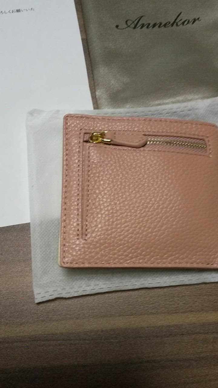 Annekor ミニ財布 レディース 本革 お札折らない 薄い 財布 Annekor ミニ財布 レディース 本革 お札折らない 薄い 財布