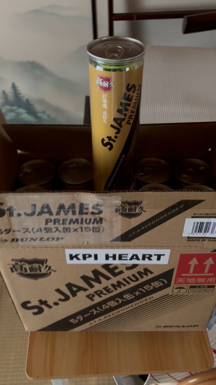 「SDGsプロジェクト」「KPIオリジナルモデル」DUNLOP ダンロップ 「St.JAMES Premium セントジェームス プレミアム 15缶/60球 」テニスボール『即日出荷 ...
