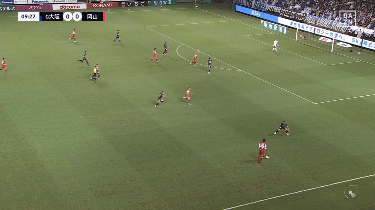 Jリーグ - J1 第25節 ガンバ大阪 vs. ファジアーノ岡山 - 試合経過 - スポーツナビ