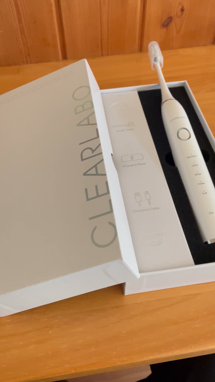 CLEARLABO (1000円OFFクーポン配布中) 電動歯ブラシ (現役歯科医師監修) ソニック 音波ブラシ ナノ歯ブラシ IPX8防水 歯垢除去 虫歯予防 歯磨き 歯間 替えブラシ付き ...