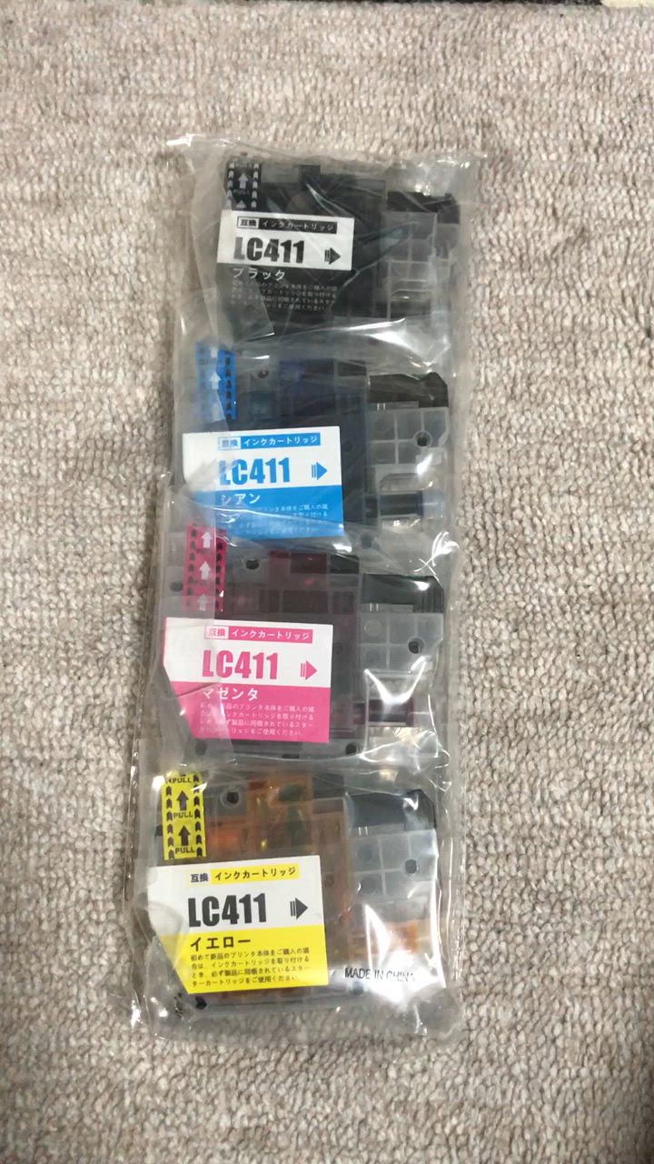 LC411-4PK 4色セット ブラザー 互換インク インクカートリッジ 送料無料 (LC411 LC411BK LC411C LC411M LC411Y LC 411 DCP-J928N-B ...