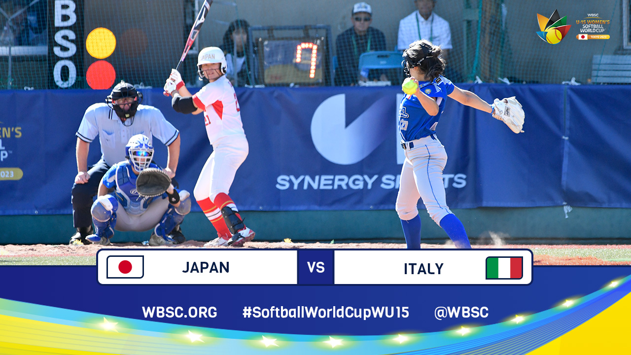 【動画】【U15WSWCハイライト】第18試合 日本 vs イタリア - スポーツナビ「WBSC女子U15ソフトボールワールドカップ2023in東京」