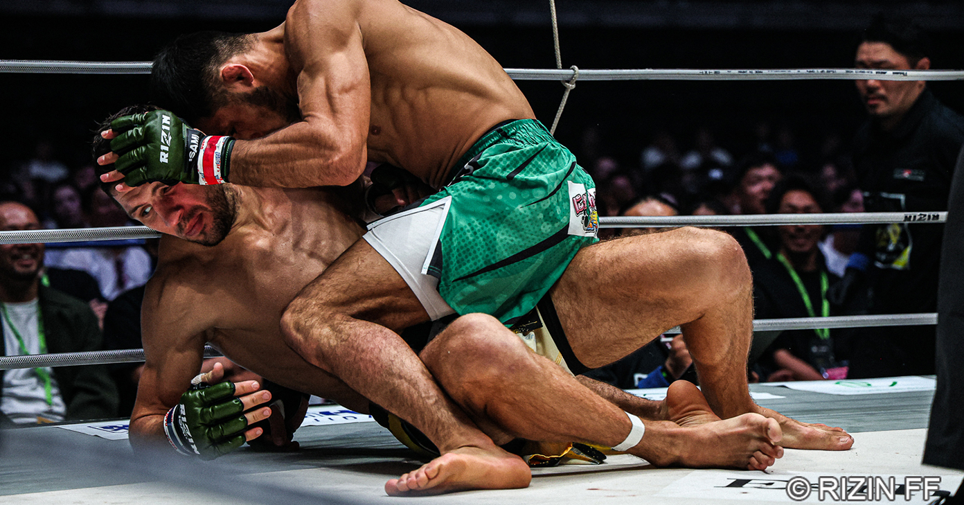 【動画】【RIZIN】1R僅か33秒シェイドゥラエフがコレスニックをパウンドアウトしフェザー級王座初防衛｜RIZIN.51 - スポーツナビ「株式会社U-NEXT_格闘技」