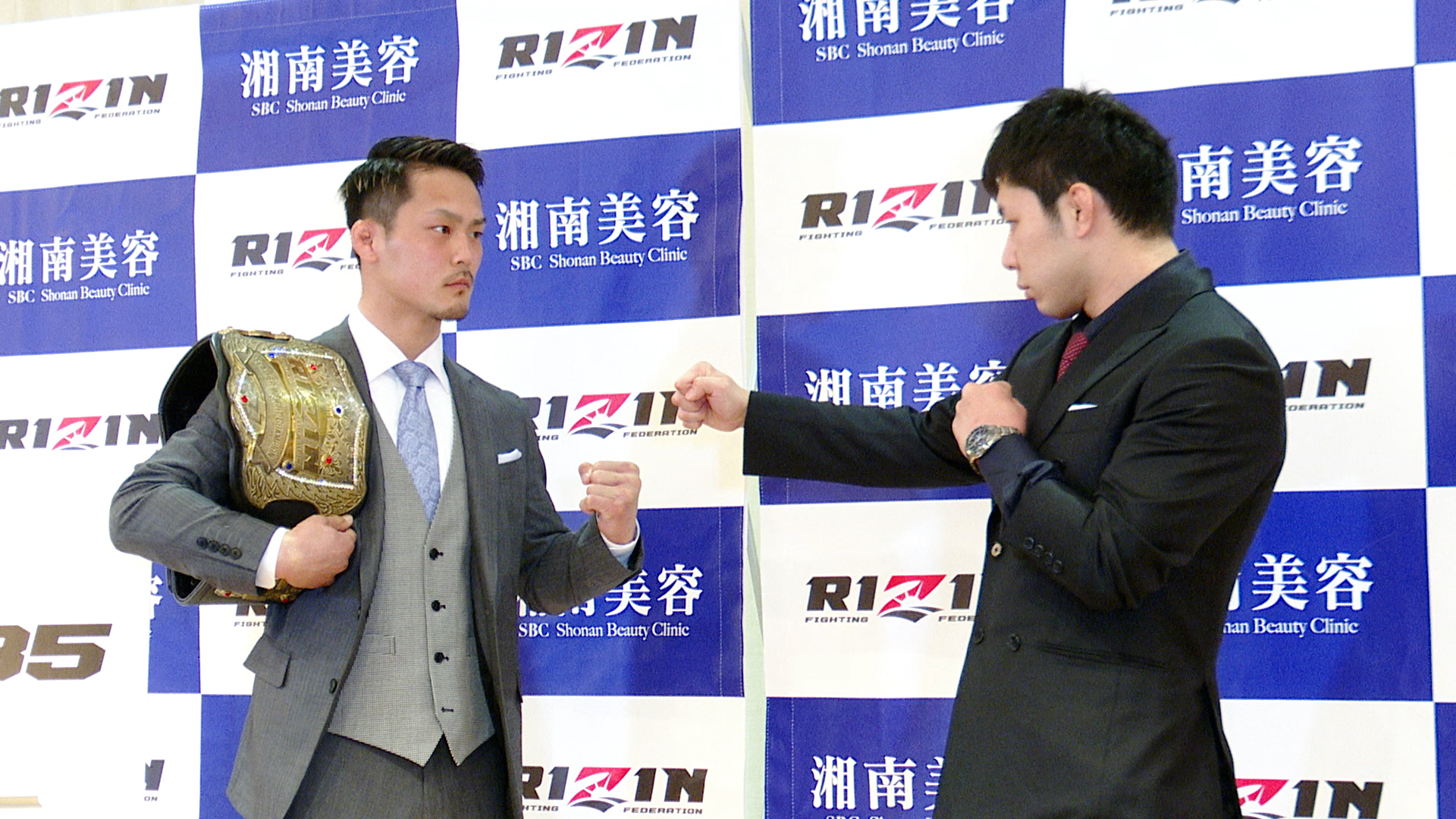 斎藤裕「ベルトを返してもらう」vs牛久絢太郎「思い切り楽しんで会場を盛り上げる」静かな火花バチバチ オリコン Yahoo Japan