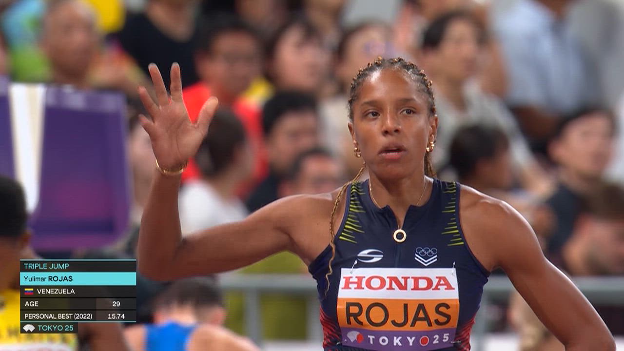 【動画】【東京世界陸上 9月13日〜21日】女子三段跳 予選B組 ロハス【TBS系列生中継】 - スポーツナビ「東京2025世界陸上 TBS」