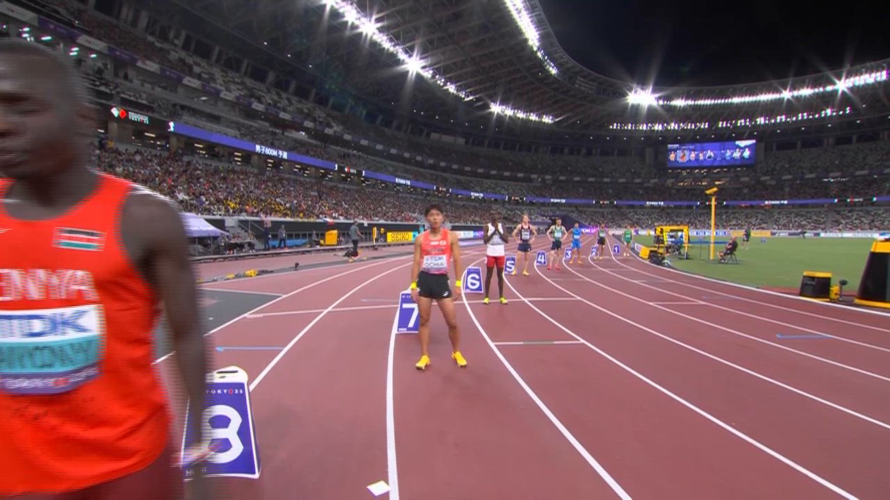 【動画】【東京世界陸上 9月13日〜21日】 男子 800m 予選5組 落合晃【TBS系列生中継】 - スポーツナビ「東京2025世界陸上 TBS」