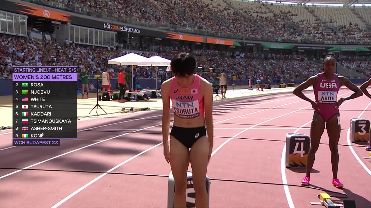 【動画】【世界陸上ブダペスト】女子200m 予選 6組 D.アッシャー スミス 【ハイライト】 - スポーツナビ「東京2025世界陸上 TBS」