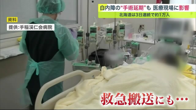 “手術先送り” “救急たらい回し” 「第8波」で医療現場はひっ迫 北海道 連日1万人が新規感染 - 北海道ニュースUHB TimeLine | Yahoo! JAPAN