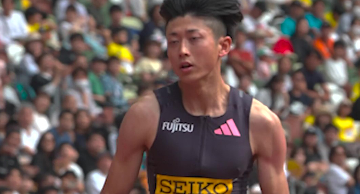 【動画】日本記録保持者の佐藤拳太郎、今季400m初戦を国際大会優勝で飾る【セイコーGGP】 - スポーツナビ「日本陸上競技連盟（JAAF）」