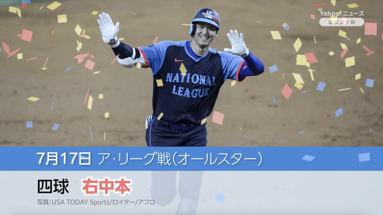 今週の大谷翔平・成績まとめ（7月13日〜7月17日） - Yahoo! JAPAN | Yahoo! JAPAN