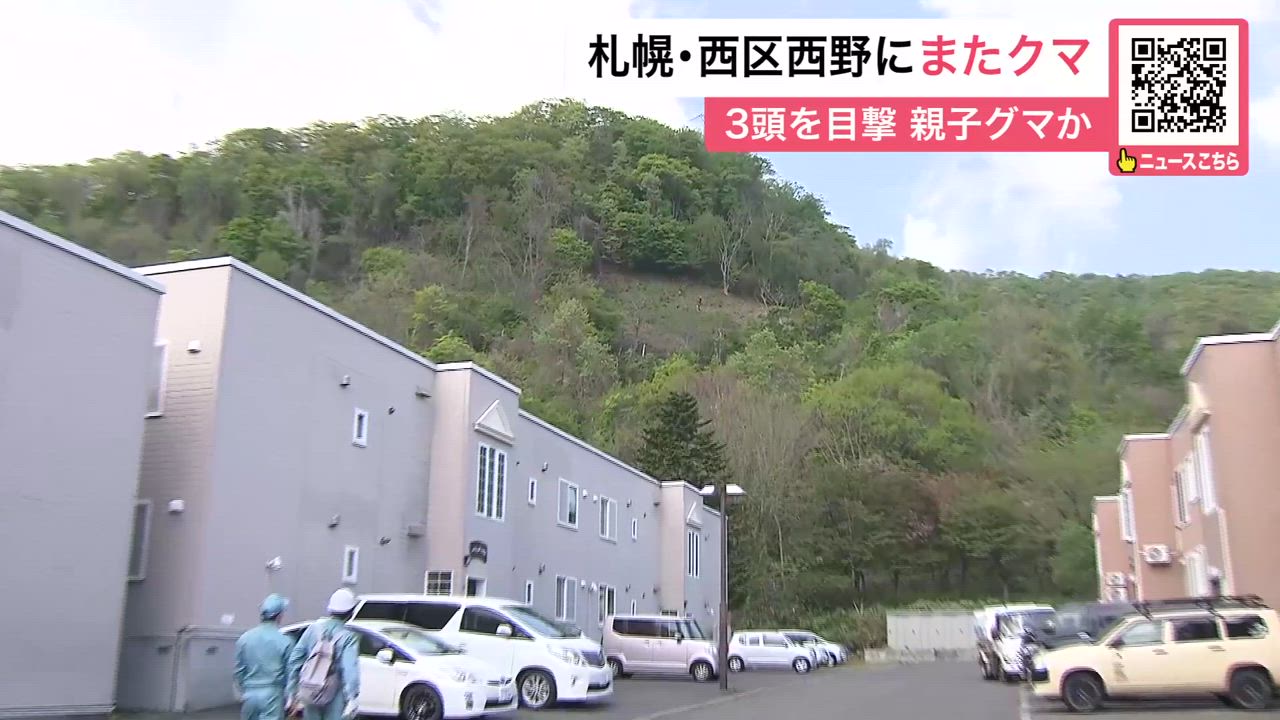 またヒグマ目撃…札幌市の住宅街近くの山に"3頭のクマ"…付近では“3日前”にも親子グマの目撃情報あり 同一個体か 札幌市西区西野エリア - 北海道ニュースUHB TimeLine ...