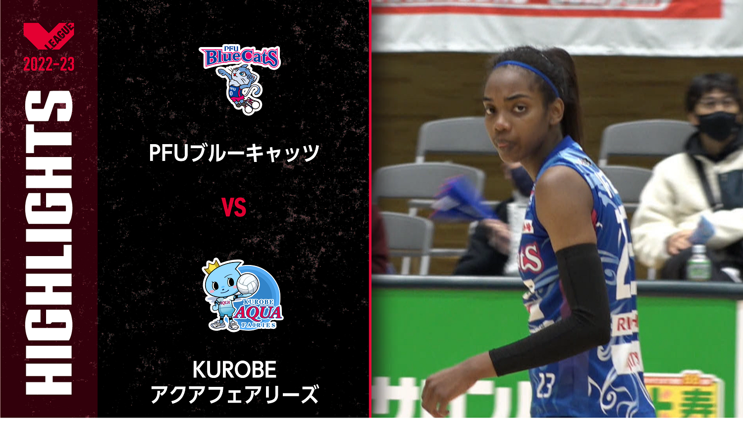 【動画】【Vリーグ公式】2023/01/15 ハイライト #PFUブルーキャッツ vs #KUROBEアクアフェアリーズ - スポーツナビ「SV.LEAGUE」