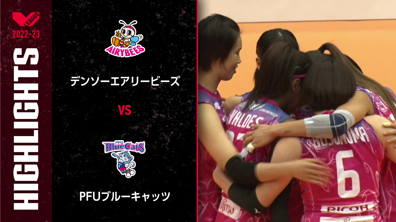 【動画】【Vリーグ公式】2023/01/21 ハイライト #デンソーエアリービーズ vs #PFUブルーキャッツ - スポーツナビ「SV.LEAGUE」