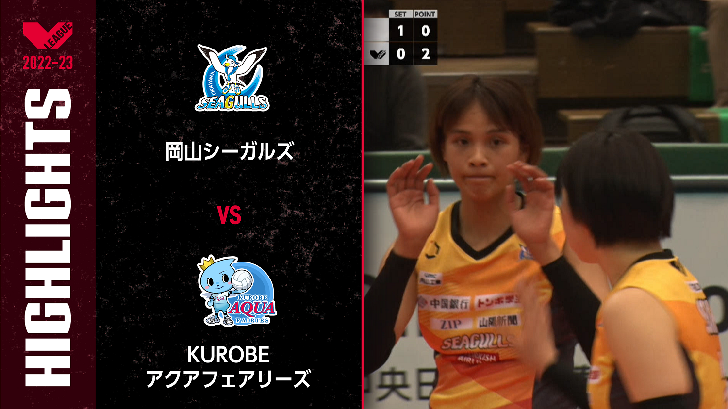 【動画】【Vリーグ公式】2023/03/05 ハイライト #岡山シーガルズ vs #KUROBEアクアフェアリーズ - スポーツナビ「SV.LEAGUE」