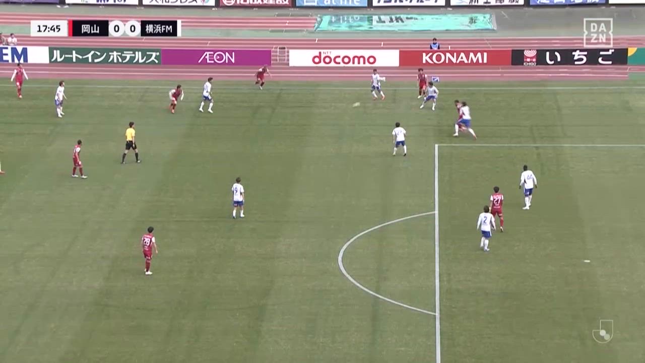 Jリーグ - J1 第7節 ファジアーノ岡山 vs. 横浜F・マリノス - 試合経過 - スポーツナビ