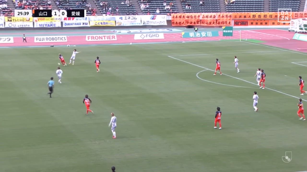 Jリーグ - J2 第8節 レノファ山口FC vs. 愛媛FC - 試合経過 - スポーツナビ