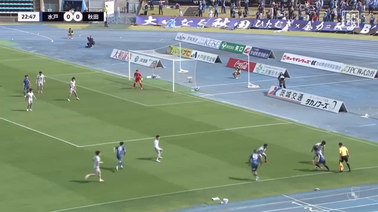 Jリーグ - J2 第15節 水戸ホーリーホック vs. ブラウブリッツ秋田 - 試合経過 - スポーツナビ