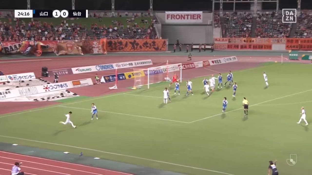 Jリーグ - J2 第26節 レノファ山口FC vs. ベガルタ仙台 - 試合経過 - スポーツナビ