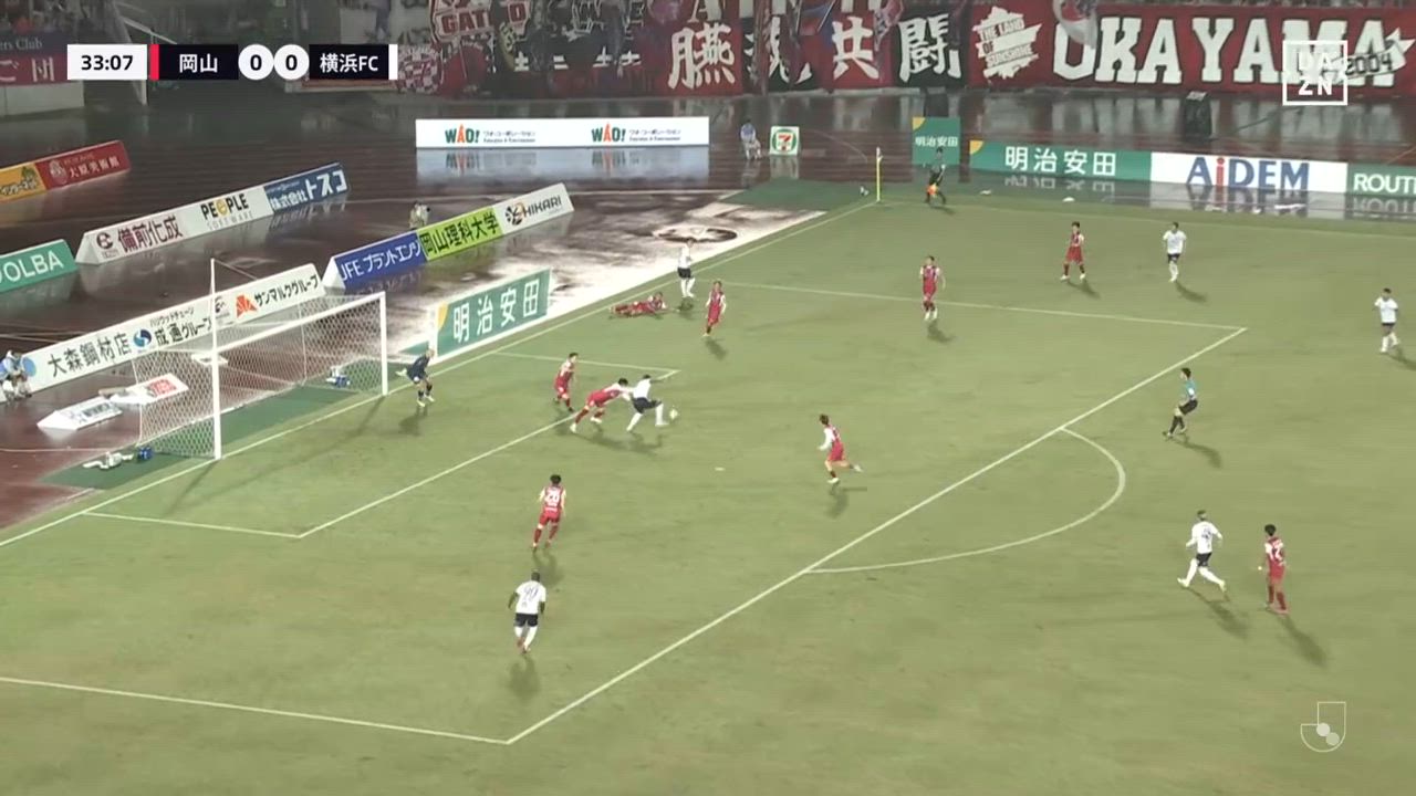 Jリーグ - J1 第31節 ファジアーノ岡山 vs. 横浜FC - 試合経過 - スポーツナビ