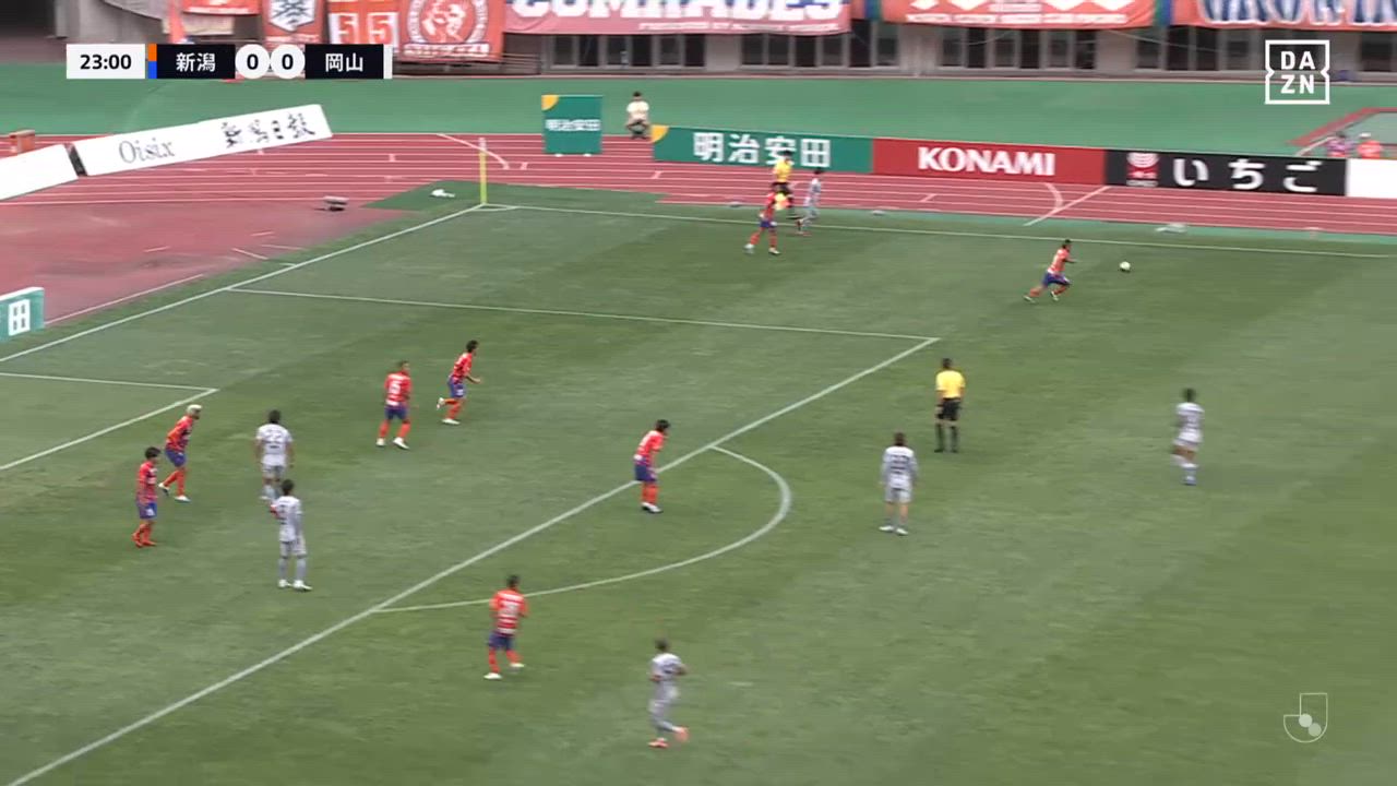 Jリーグ - J1 第33節 アルビレックス新潟 vs. ファジアーノ岡山 - 試合経過 - スポーツナビ
