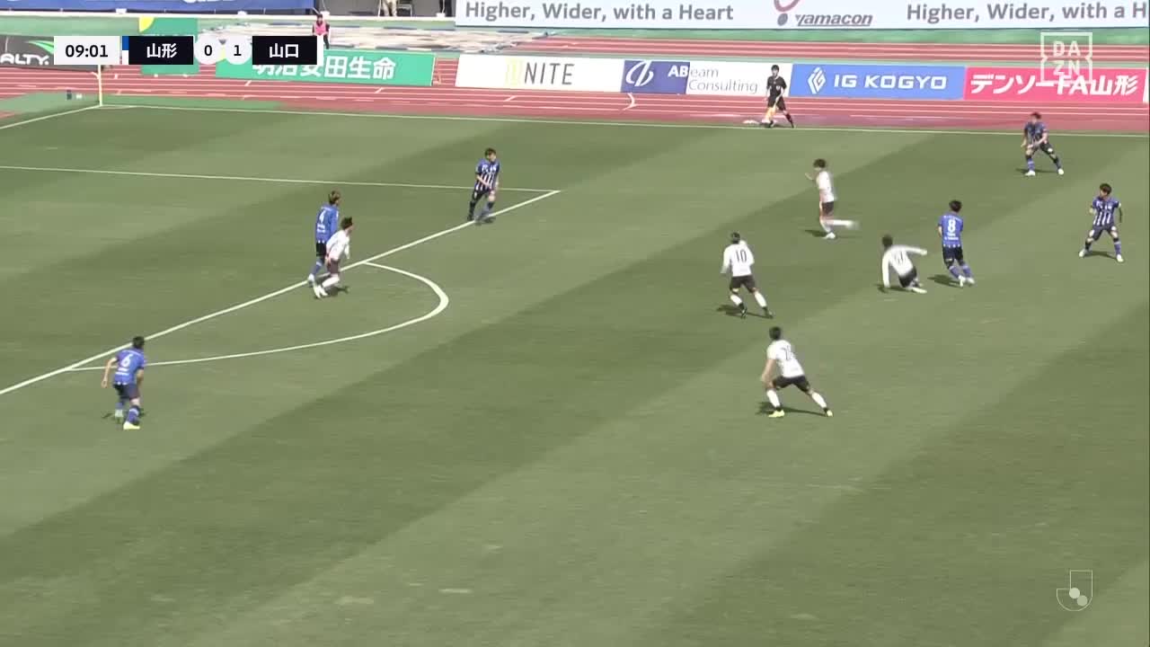 Jリーグ - J2 第12節 モンテディオ山形 vs. レノファ山口FC - 試合経過 - スポーツナビ